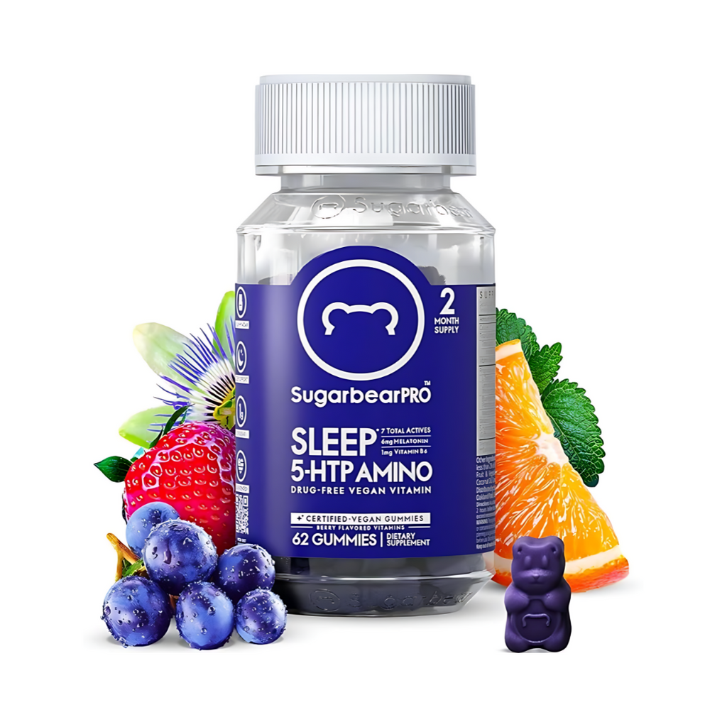 SugarbearPro, Sleep 5-HTP Amino Gummies, 62 Gummies – Suplement Bank
