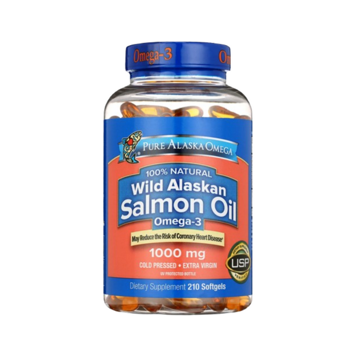 Pure Alaska Omega Wild Salmon Oil 1000 mg., 210 Softgels – Suplement Bank
