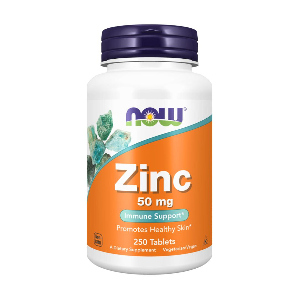 NOW Foods, Zinc, 50 mg, 250 Tablets – Suplement Bank