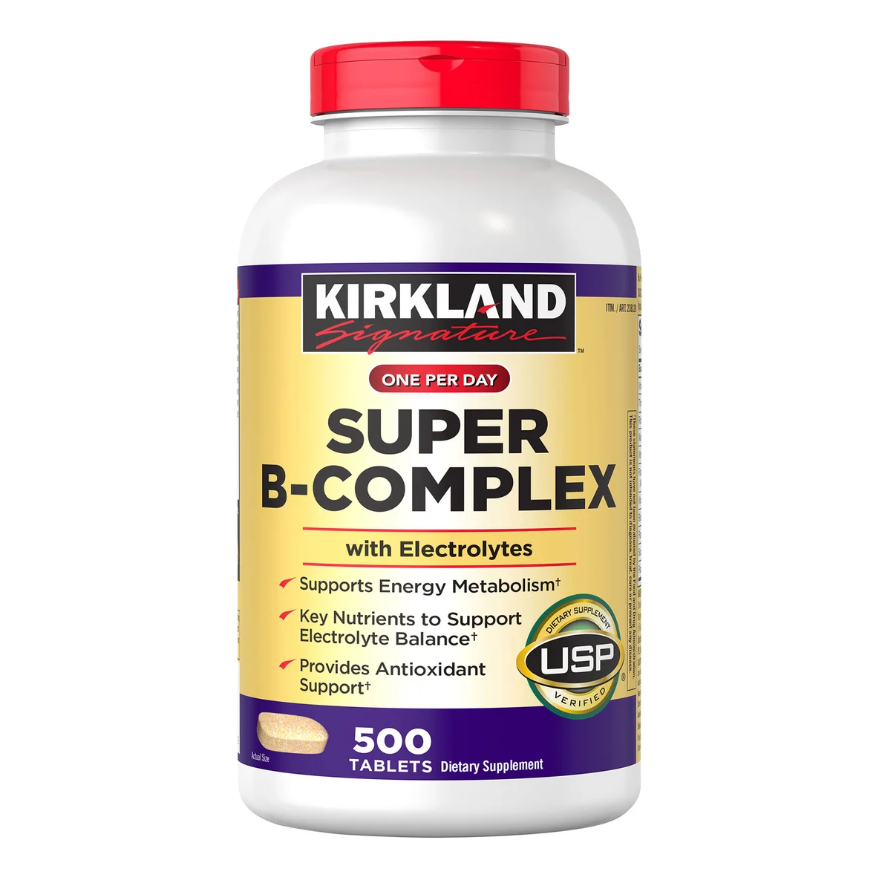 Kirkland Signature Super B-Complex with Electrolytes, 500 Tablets ...
