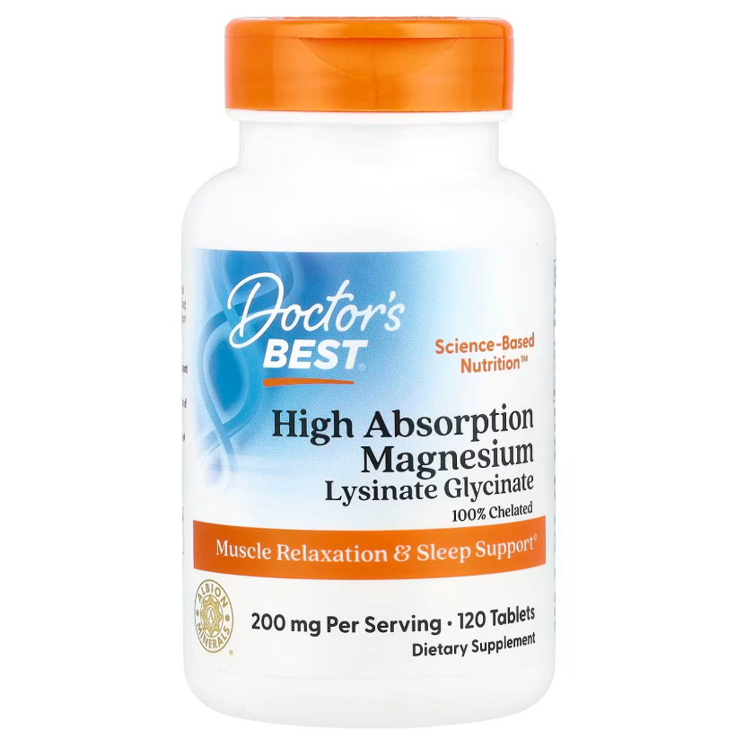 Doctor's Best, High Absorption Magnesium, 120 Tablets, (100 mg per Tab ...
